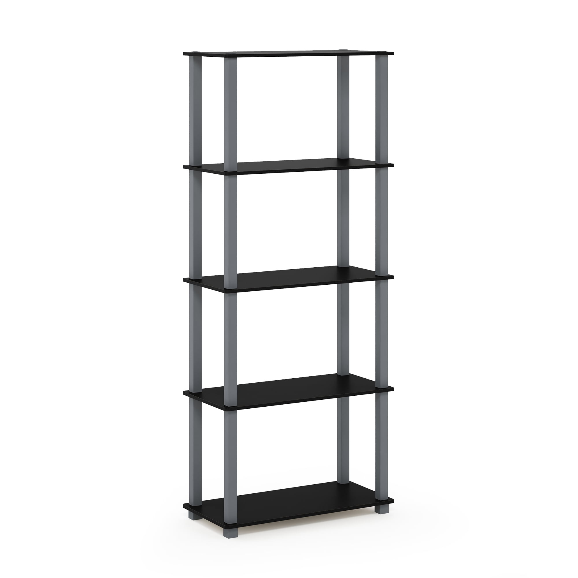 Furinno Turn-S-Tube 5-Tier Multipurpose Shelf Display Rack with Square ...