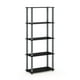 Furinno Turn-S-Tube 5-Tier Multipurpose Shelf Display Rack with Square ...