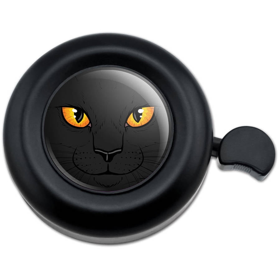 Black Cat Face Pet Kitty Bicycle Handlebar Bike Bell - Walmart.com ...
