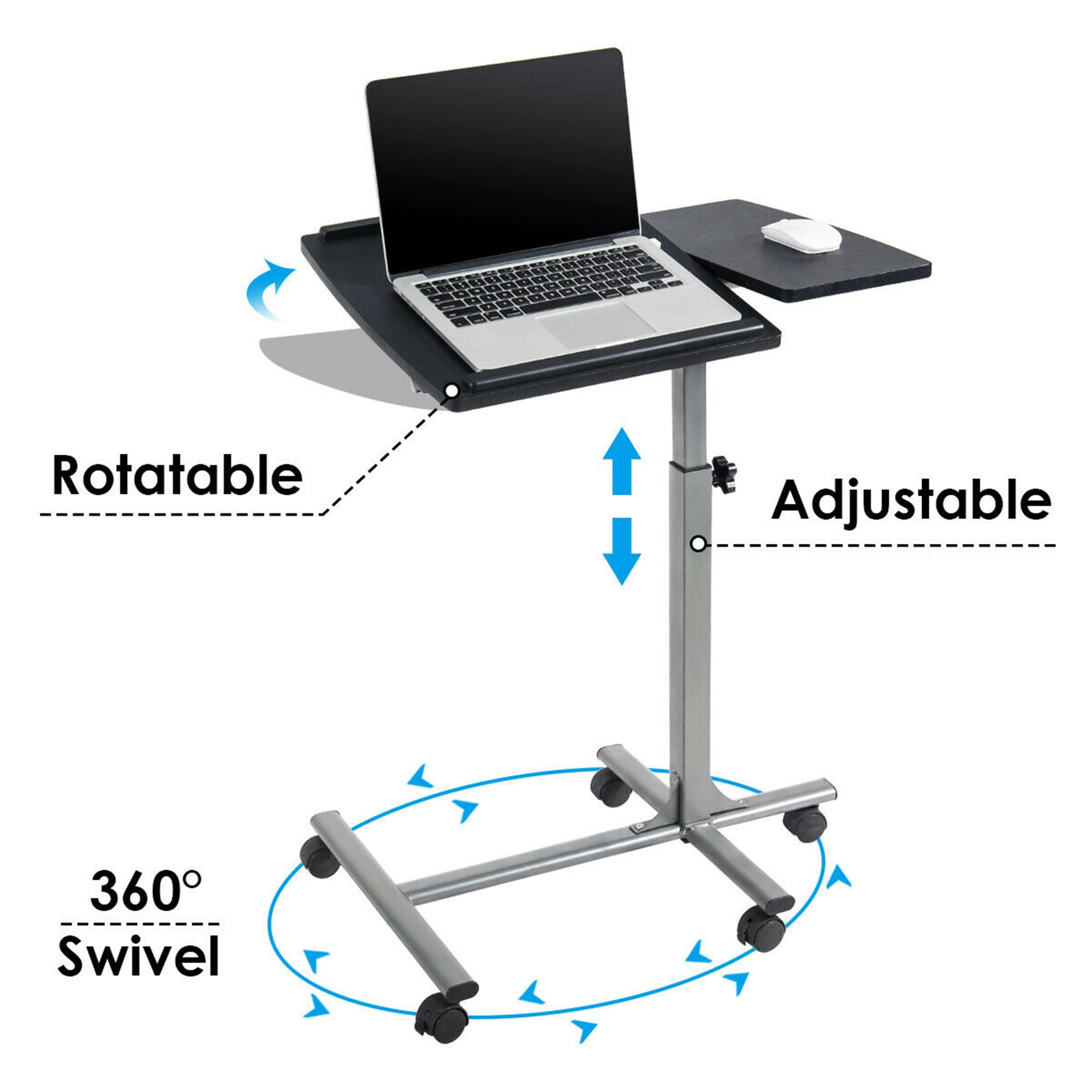 Click here for Costway Adjustable Angle & Height Rolling Laptop D... prices