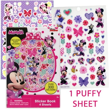 Minnie Mouse Puffy Sticker Playset - Multicolored Toy with Carry Case ...