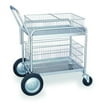 Vestil Manufacturing 1976900 Portable Mail Cart MAIL-55 2 Shelf - Gray ...