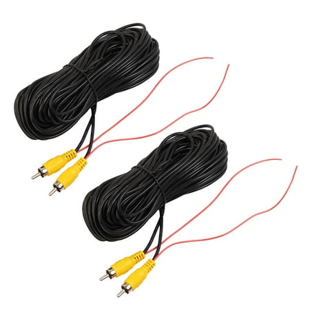 2x Car Rear View Camera RCA Video Cable - Rear View Rear View Camera AV ...