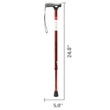 Equate Mobility Comfort Grip Walking Cane for Adults and Seniors, Red ...