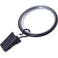 24 Pack Curtain Rings with Smooth, Quiet Nylon Inserts with Clips ...