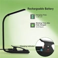 Rechargeable Book Light 9 LED, 5 Modes Touch Control, up to 60 Hours ...