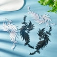 4Pcs Leaf Embroidery Applique Leaves Iron Patches Colorful Lace Leaf ...