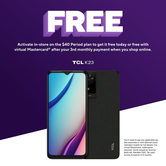 Metro by T-Mobile REVVL 6 5G Wireless Cell Phone, 64GB, Blue - Prepaid ...