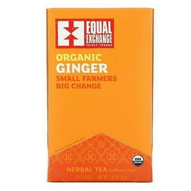 Equal Exchange Organic Green Tea Bags with Ginger, 20 Count - Walmart.com
