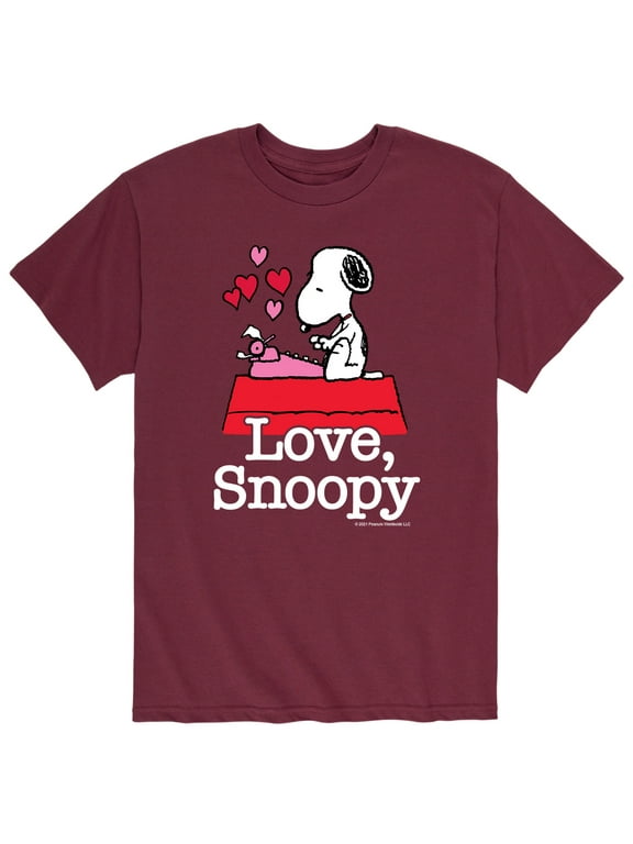 Peanuts - Feelin Groovy Snoopy And Woodstock Lights Only - Men's Short Sleeve Graphic T-Shirt ...