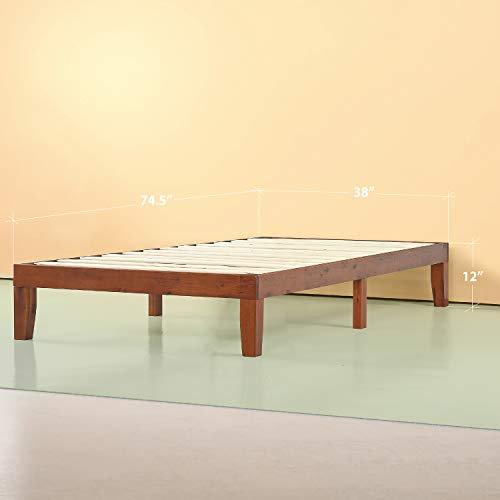Zinus Wen 12 Inch Wood Platform Bed Frame / Solid Wood / Mattress ...