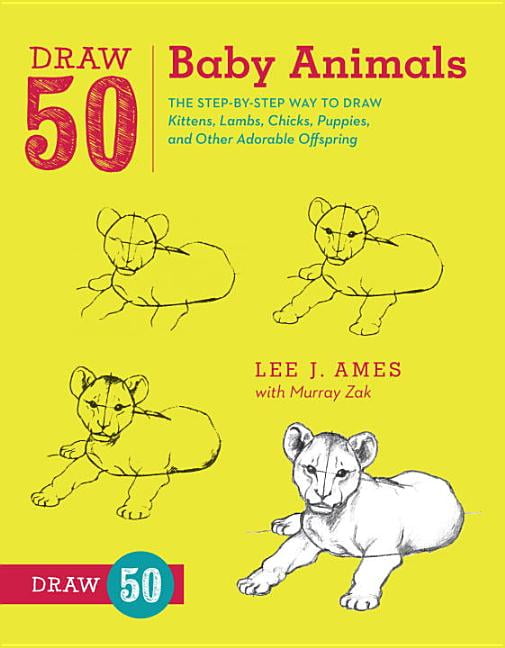 Draw 50: Draw 50 Baby Animals : The Step-By-Step Way to Draw Kittens ...