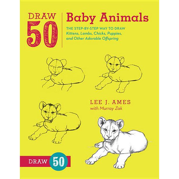 Draw 50: Draw 50 Baby Animals : The Step-By-Step Way to Draw Kittens ...