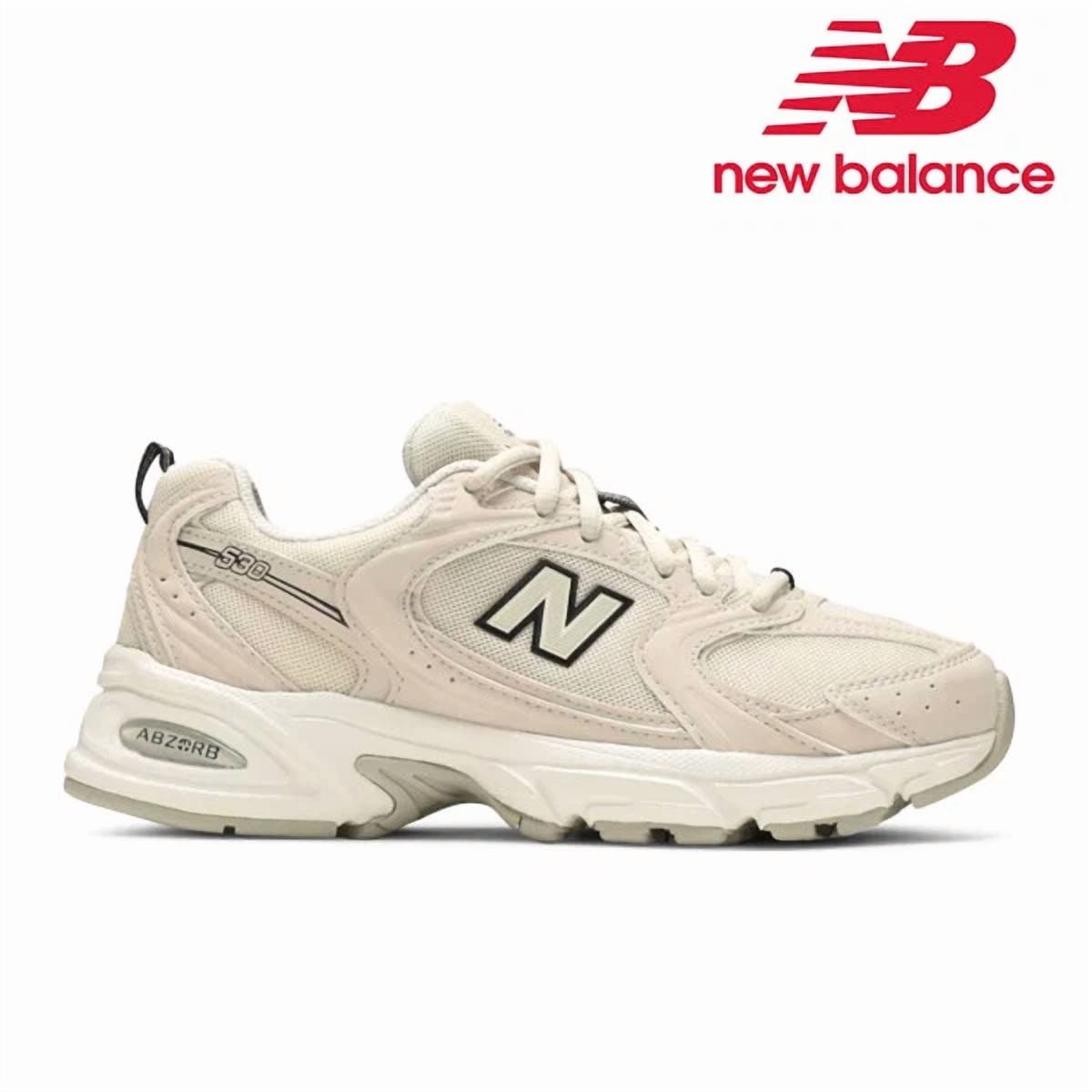 NEW BALANCE MR530SH Ivory/White/black 100% AUTHENTIC US MAN SIZE WIDTH ...