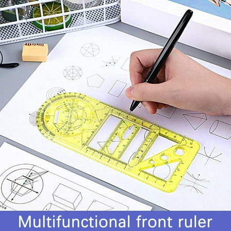 Teissuly Multifunctional Student Math Ruler,Multifunctional Rotatable ...