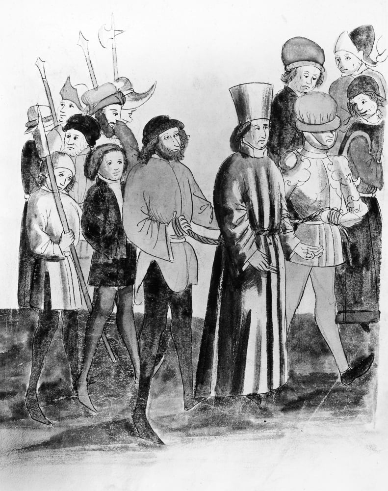Jan Hus (C1369-1415). /Nbohemian Religious Reformer. Jan Hus Being Led ...