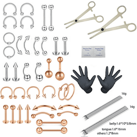 Qianli Piercing set Professional piercing set Steel piercing needles ...
