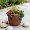 5x5in Vintage Frog Planter,Adorable Resin Flower Pot and Rustic Plant ...