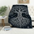Chilfamy Warm and Cozy Throw, Ancient Yggdrasil With Runes All-Season ...