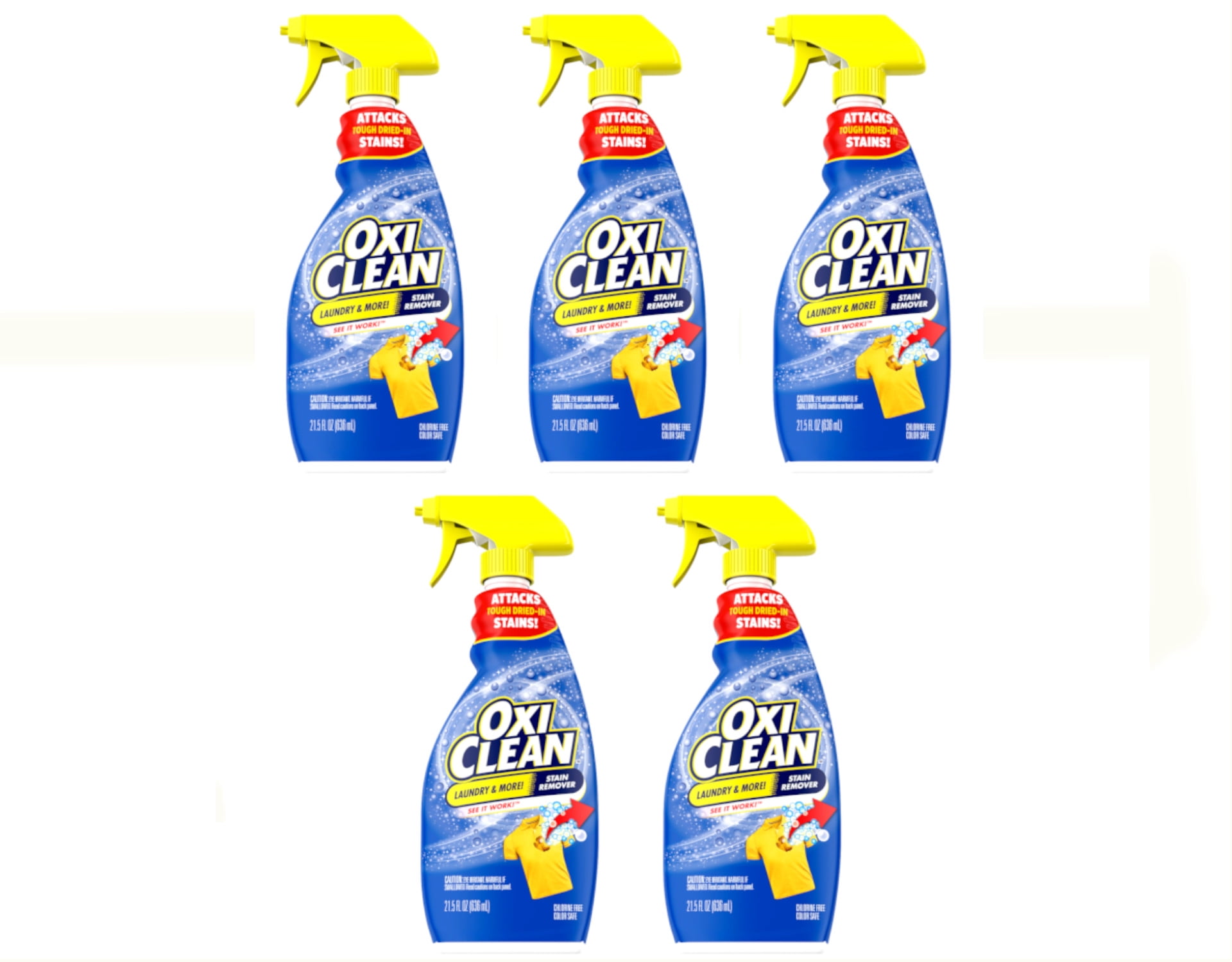 OxiClean Laundry Stain Remover 21.5 Ounce - Pack of 5 - Walmart.com
