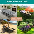 Folding Camping Cots For Adults Portable Cot With Mattress Heavy Duty Outdoor Bed With Carry