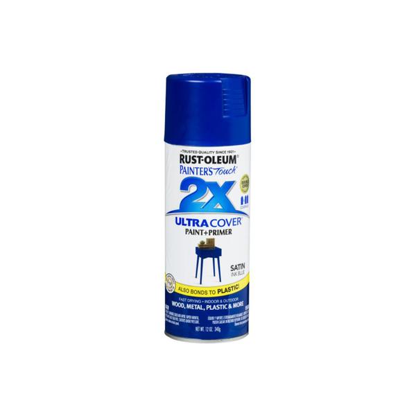 Rust-Oleum Painter's Touch Satin Ink Blue Spray Paint 12 oz. (Pack of 6 ...