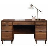 Pemberly Row Transitional Engineered Wood Computer Desk in Grand Walnut ...