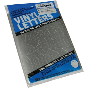 Permanent Adhesive Vinyl Letters and Numbers, 3" - Walmart.com