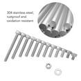M3 Screw Nut Washer Set, Hex Socket Cap Screw Multifunctional 304 ...