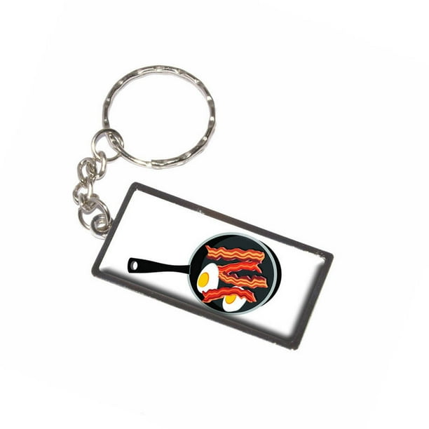 Bacon And Eggs Breakfast Keychain Key Chain Ring - Walmart.com
