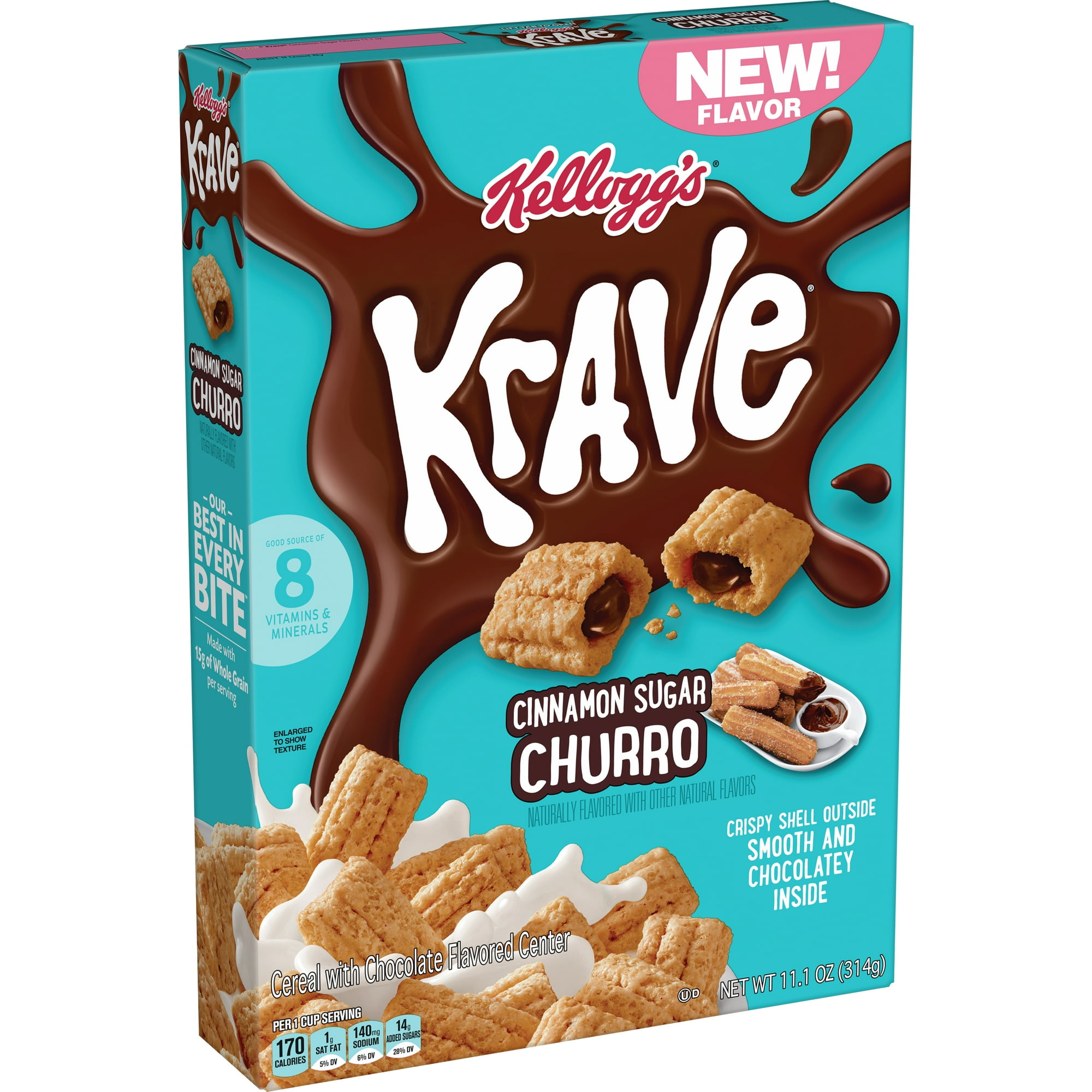 Click here for Krave Cinnamon Sugar Churro 314g Cereal Box prices