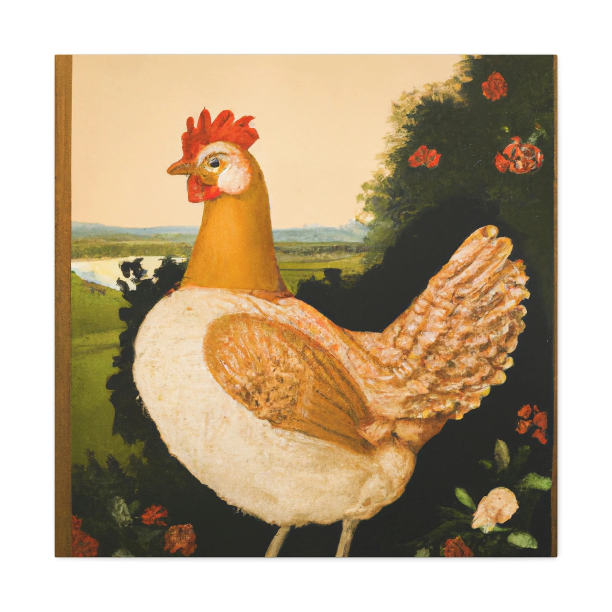Hen in Grandeur - Canvas - Walmart.com