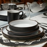 Yellowstone Beth 12-Piece Ceramic Dinnerware Set - Walmart.com