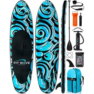 SereneLife SLSUPB06 - Free Flow Paddleboard SUP - Stand Up Water Paddle ...