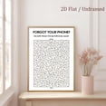 Bathroom Game Poster Puzzle Fun Wall Art Maze Challenge Retro ...