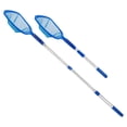 Pool Skimmer Net, Deep Rake Fine Mesh Leaf Catcher For Above Ground ...