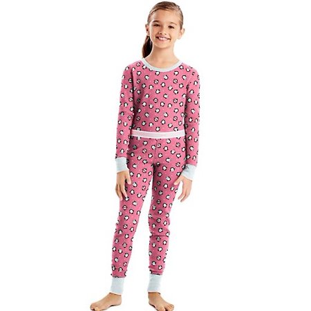 Hanes - Hanes X-Temp Girls' Organic Cotton Printed Thermal Set ...