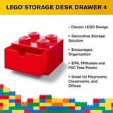Room Copenhagen LEGO Desk Drawer Stackable Organizer, Brick 4 Design ...