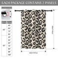Black and Beige Leopard Print Blackout Curtains,Triple Weaved Fabric ...