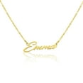 SuperJeweler Emma Nameplate Necklace in Gold, 16 inches All Names ...
