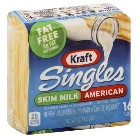 Singles American Cheese Slices, 10.7 OZ - Walmart.com