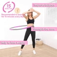 Auoxer Exercise Hoop, 38 inch, Adjustable Weighted Fitness Hoop with ...