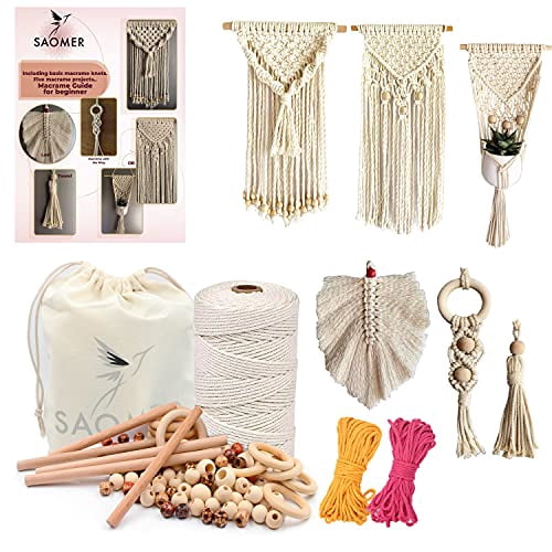 Craft Macrame Kit Free Shipping DIY Kit Wall Hanging including Video ...