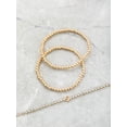 Time and Tru Goldtone and Crystal Beaded Stretch Bracelets Set with ...