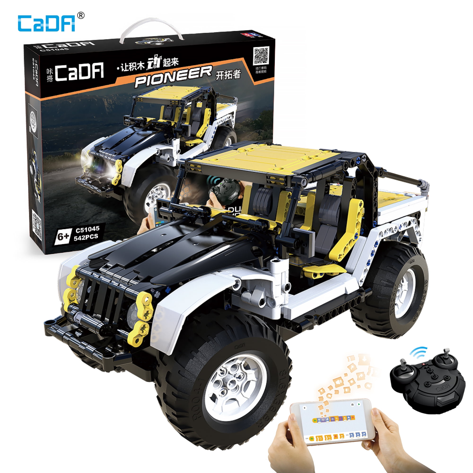 CaDA® Off-Road Vehicle Series PIONEER Programmable RC Car Model ...