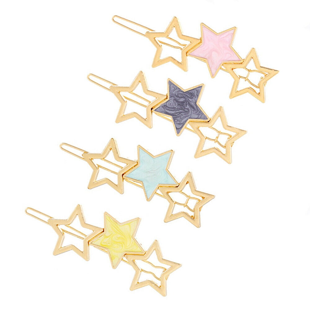 Korean Fashion Cute Charming Stars Hair Pin Side Fringe & Bangs Hair ...