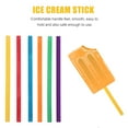 ITSELFER 500 Pcs Wooden Ice Cream Sticks Ice Cream Making Rods Sticks ...