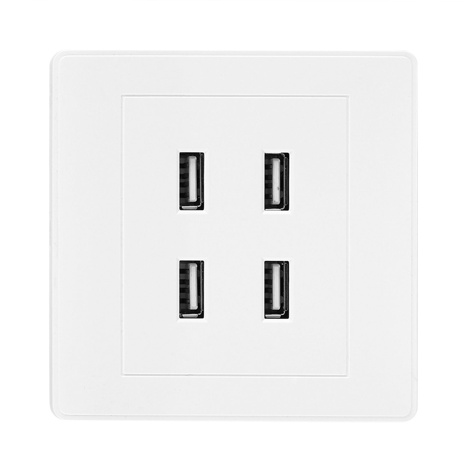 USB Wall Charger Block, USB Wall Plug, 4 Port 5V Home Office Electric ...