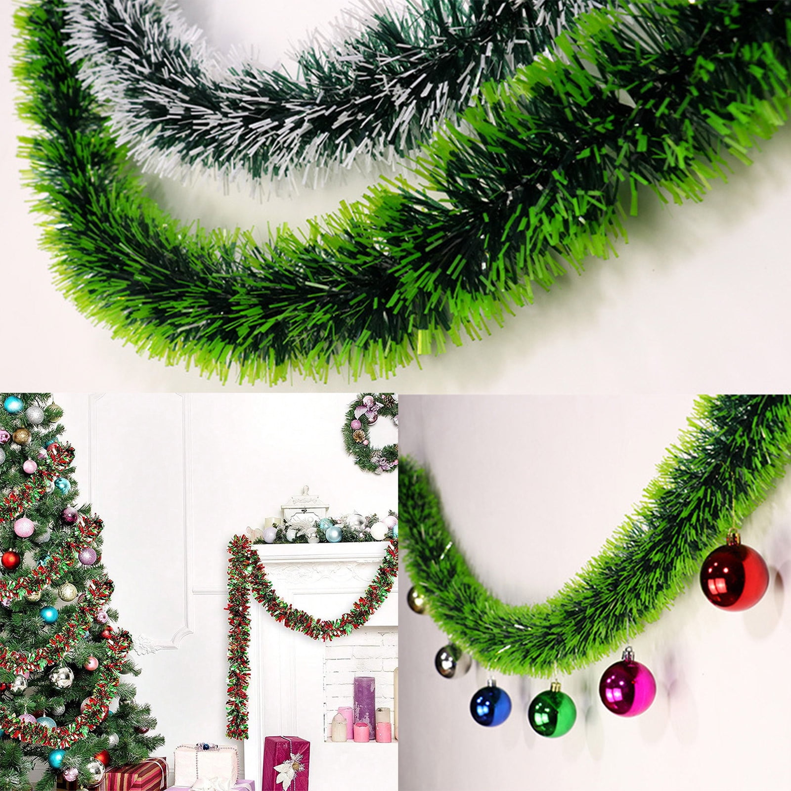 Usloyux Under $5 Christmas Wool Strip Decorations, Hangable Tree ...
