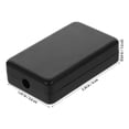 Soimiss 4Pcs Weatherproof Plastic Junction Box Black Outdoor Electrical ...